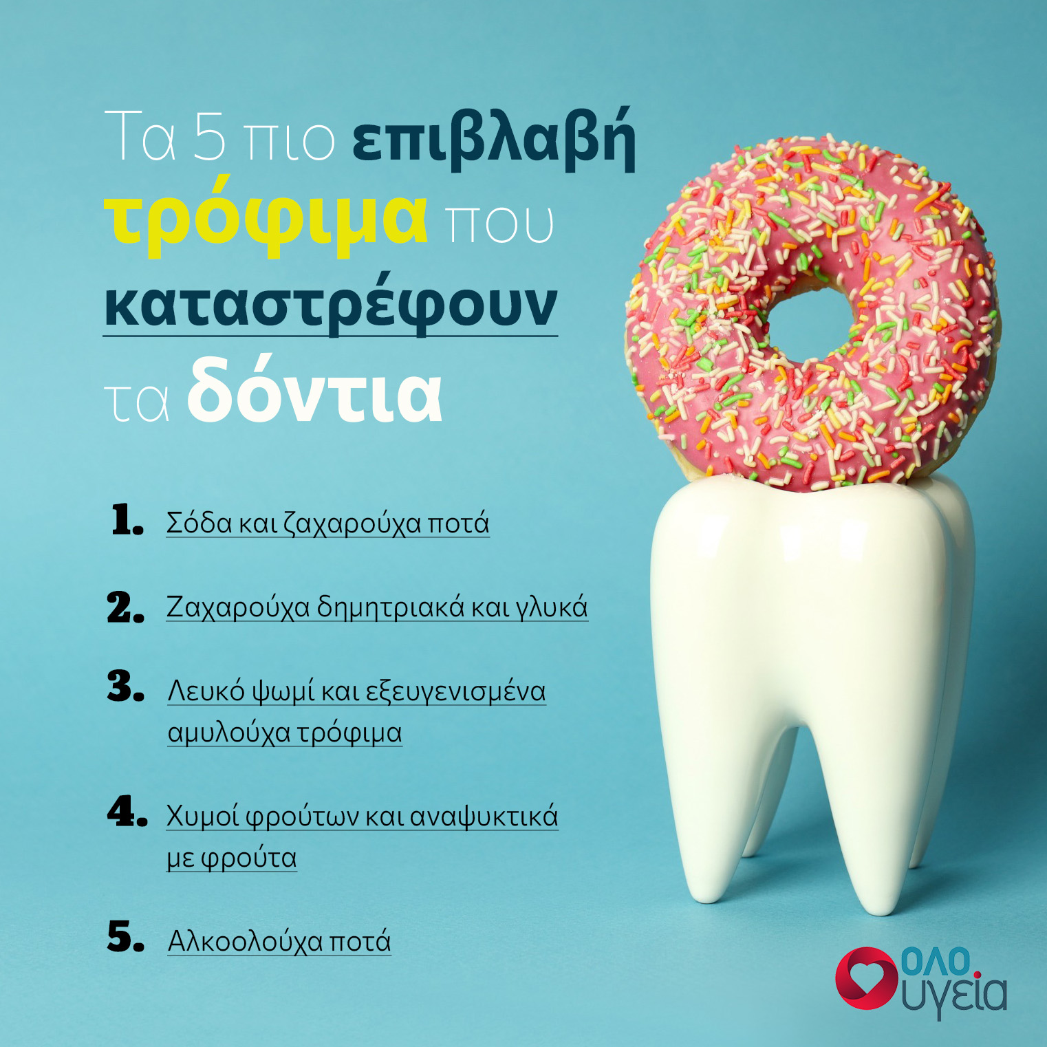 Τα 5 πιο επιβλαβή τρόφιμα που καταστρέφουν τα δόντια - Ποιο ψωμί πρέπει ...
